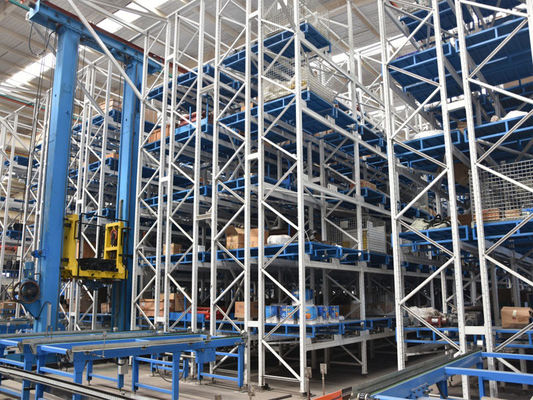 Heavy Duty Steel Automated Storage Retrieval System ASRS Racks Grey