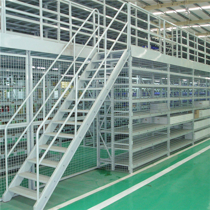 Multi Level Steel Cantilever Mezzanine Platform Floor Rack For Storage ...