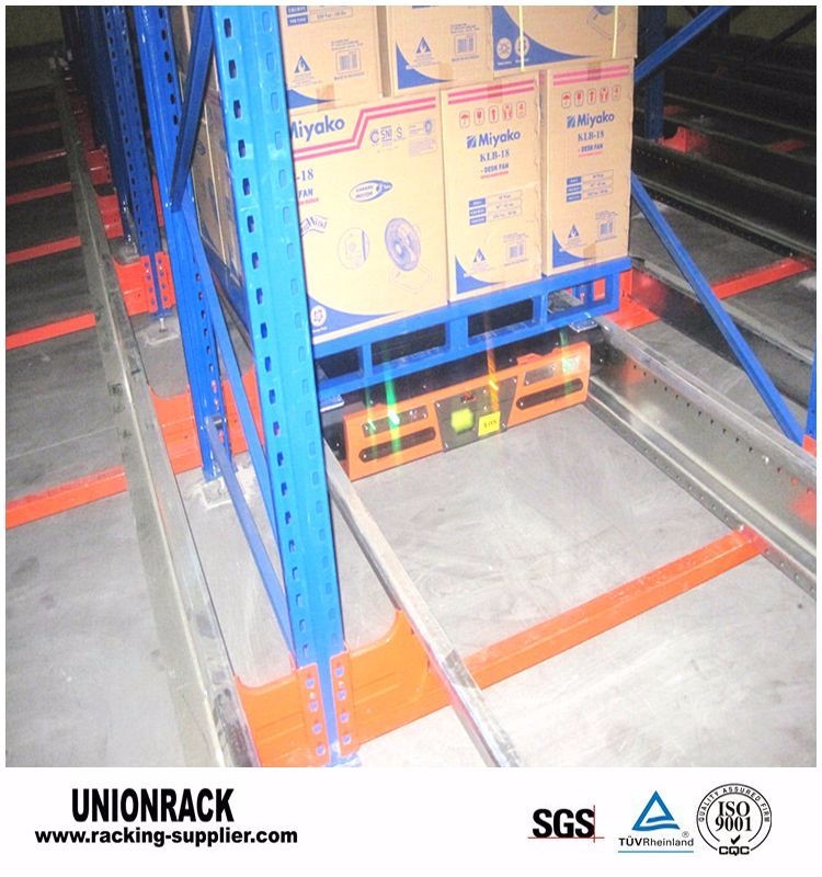 Warehouse Radio Shuttle Pallet Racking System Automatic Remote