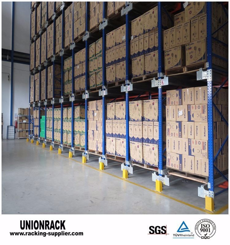 High Density Pallet Shuttle Racking System Warehouse Rack And Shelf 2T