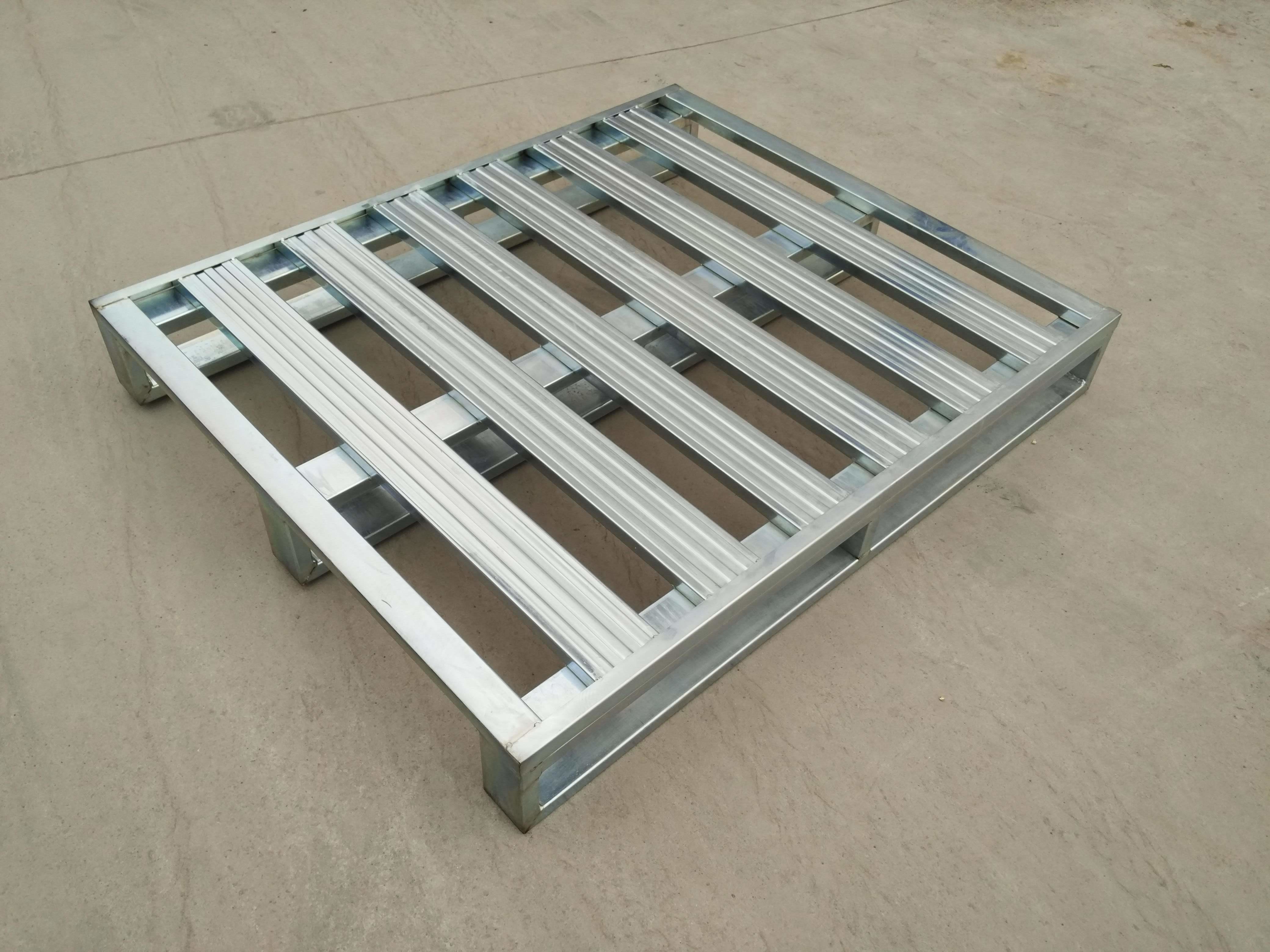 Galvanized Metal Stackable Steel Pallets Heavy Duty 1200x1000