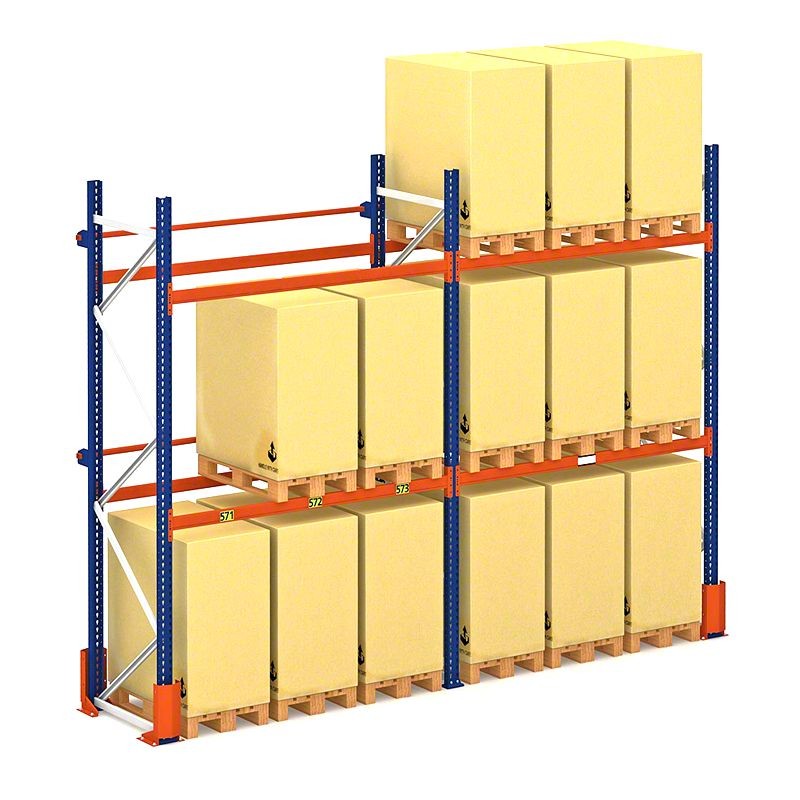 FEM Standard Pallet Racking Industrial For Warehouse Storage Q355 Steel