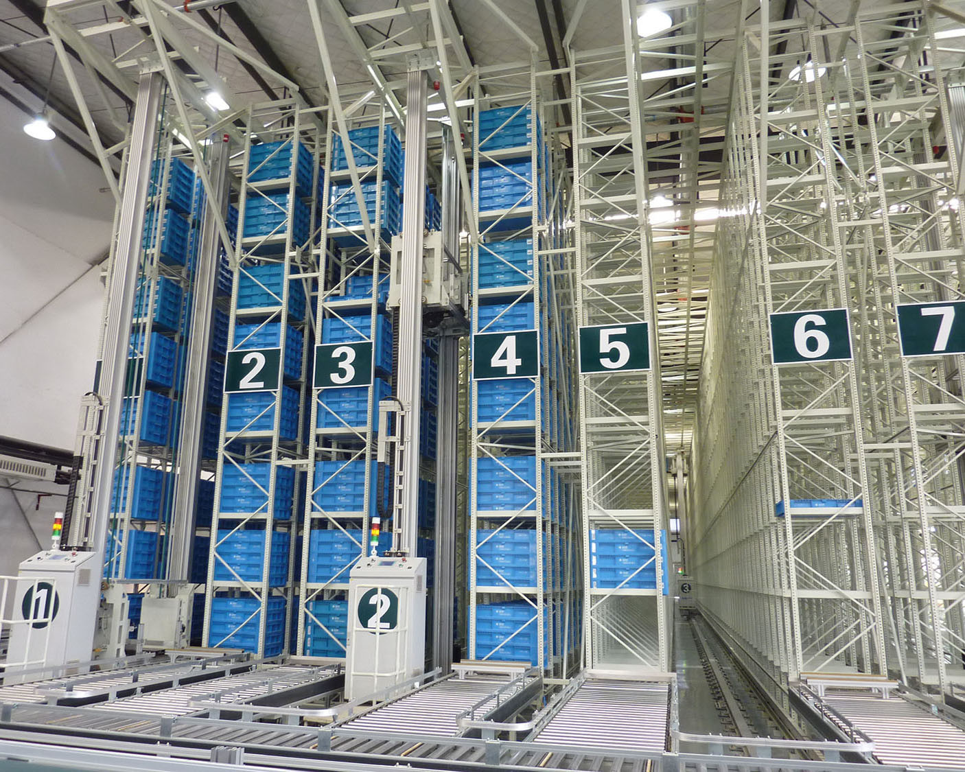 Double Column 40m Height Warehouse Automated Stacker Cranes