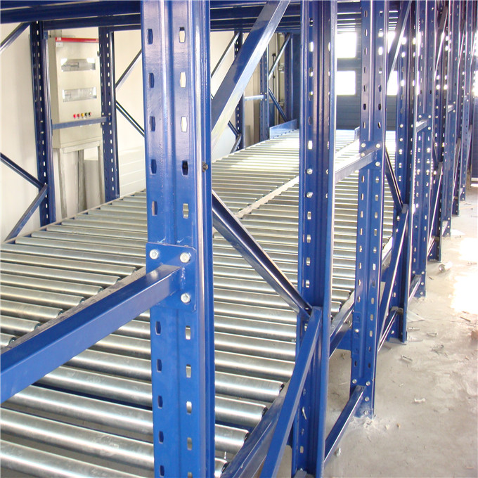 Galvanized Gravity Flow Pallet Racking Systems FIFO Principle