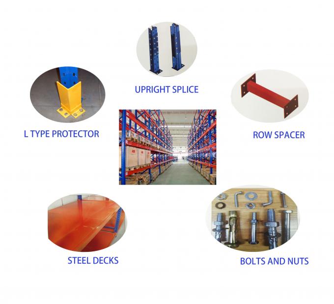Multilayer Very Narrow Aisle Racking VNA Powder Coating